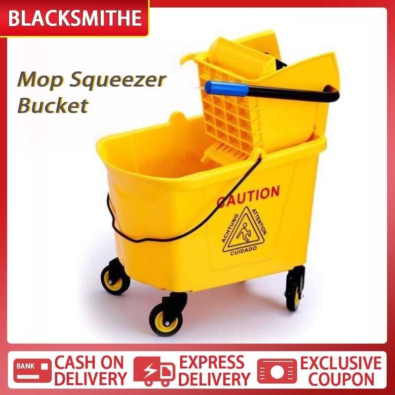 36L Squeezer Bucket Mop Hospital Cleaning Heavy Commercial Home Office ...