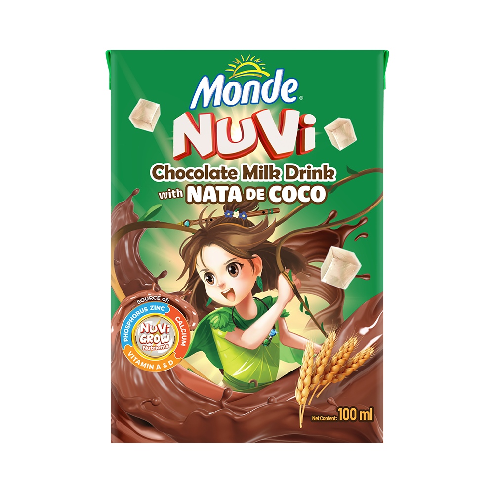 Monde Nuvi Chocolate Milk Drink with Nata de Coco 100ml | Shopee Philippines