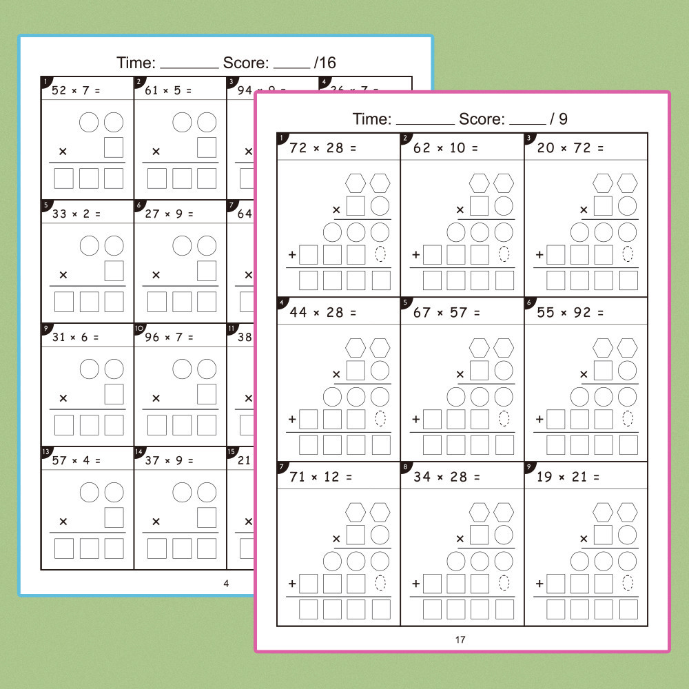 Two Digit Multiplication Division workbook, Quickly Learn to Multiply ...