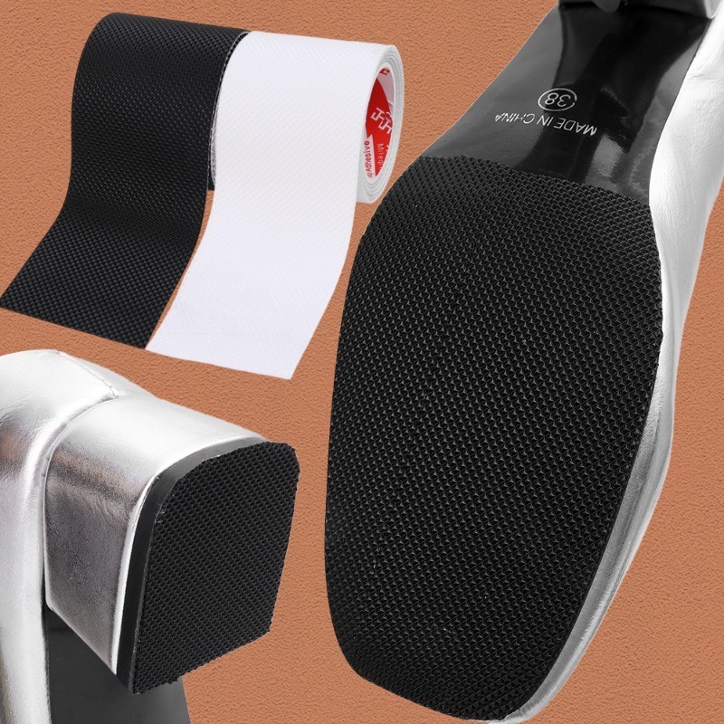 Self-adhesive Shoe Sole Anti-slip Sticker - Cuttable Forefoot Rubber ...