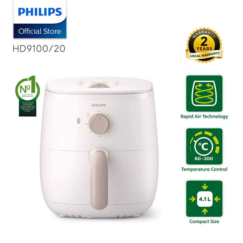 Air PHILIPS Hd9100 y Low Fat Multi-Cooker 4.1 Liters, Non-Stick Frying ...