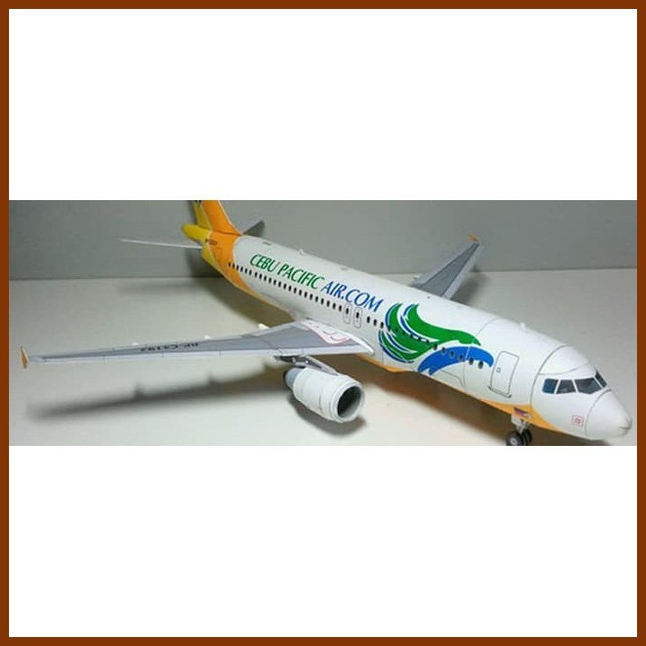 Cebu Pacific Airbus A320 Airplane Carboard with Stand Papercraft Model ...
