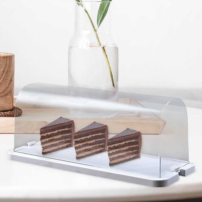 Simhoa Roll Container Organizer Bin Bread Keeper Cake Carrier Box Para ...