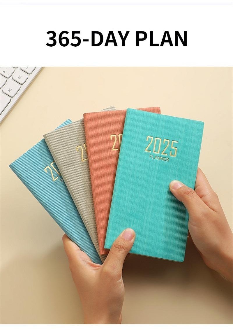 Ossayi Portable 2025 Daily Weekly Planners A6 Schedule Notebooks ...