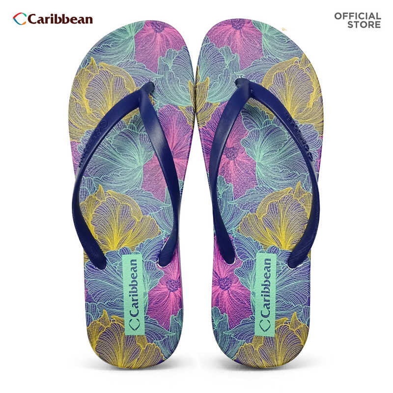 Caribbean · Wrap Around Ladies Flip-flops: Maggie (Navy Blue) | Shopee ...