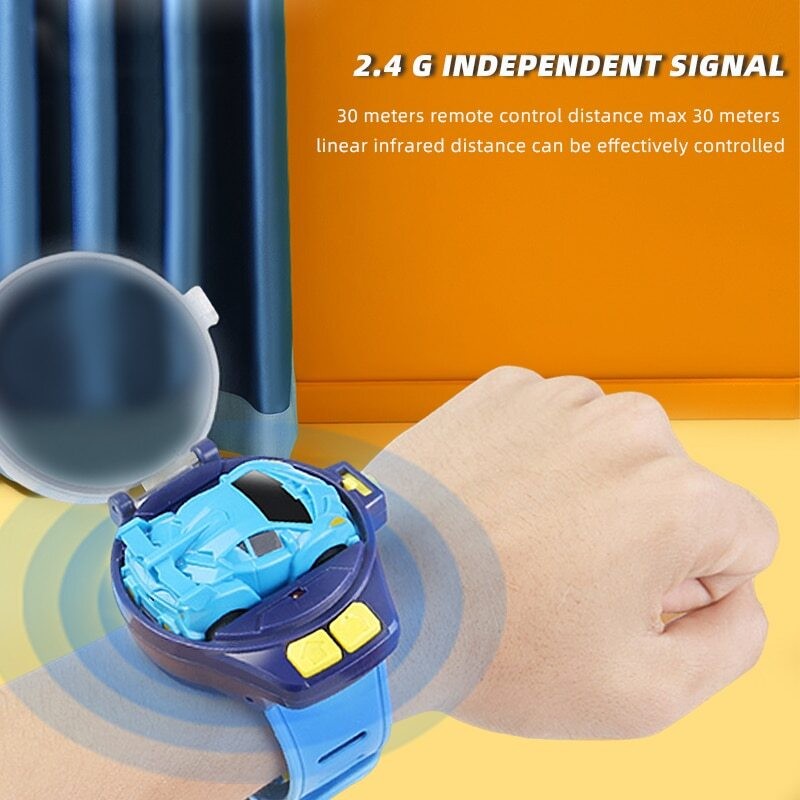 Remote Control Car Watch Mini Cute Wrist Band 2.4GHz Infrared Sensing ...