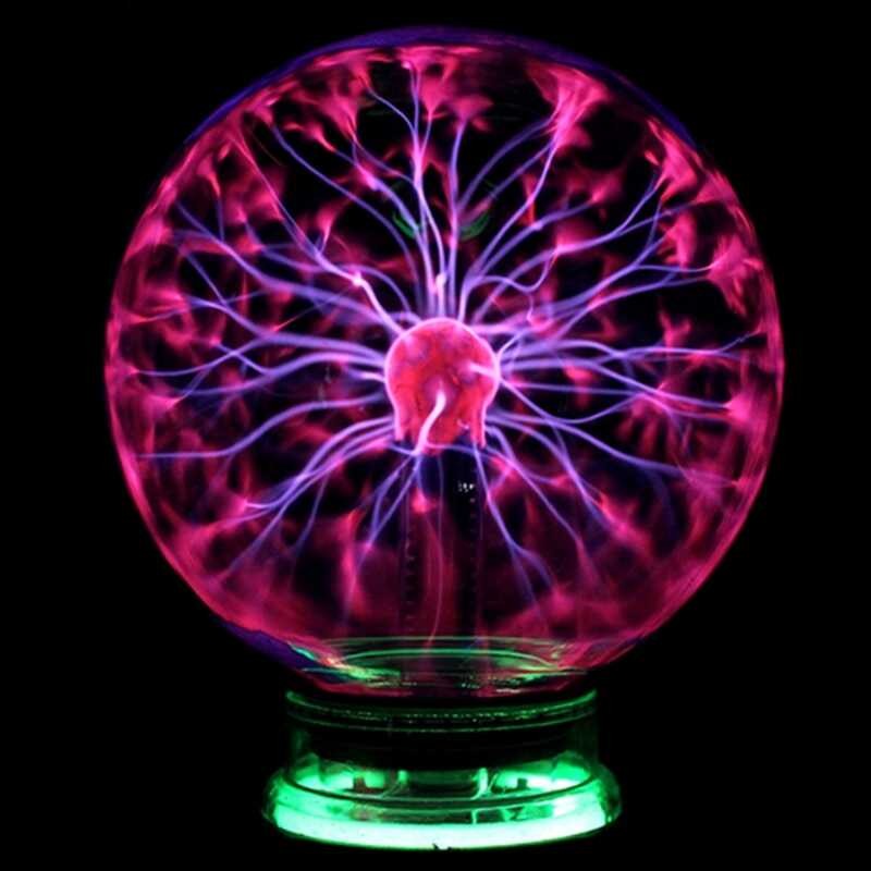 AHS Glass Plasma Large Table Lights Sphere Night Lamp Touch Mini Static ...