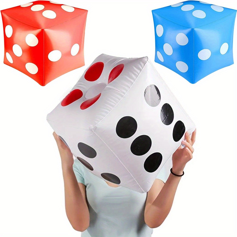 1pcs Giant Inflatable Dice, Fun Giant Large Inflatable Dice for Indoor ...