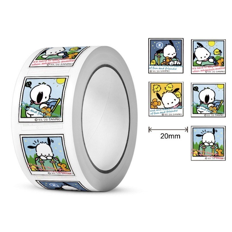 400 stickers/roll, cartoon anime Pacha dog stickers, DIY diary account ...