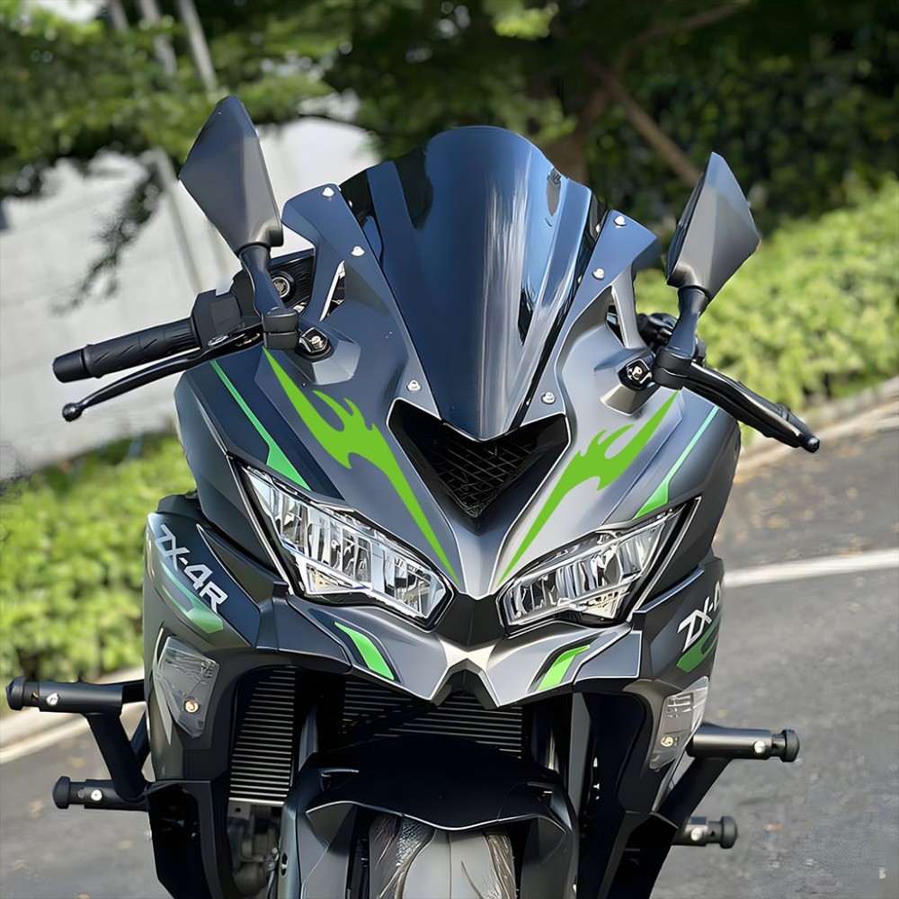 For Kawasaki ZX-4R ZX-4RR ZX4R ZX4RR Motorcycle Fairing Head Stickers ...