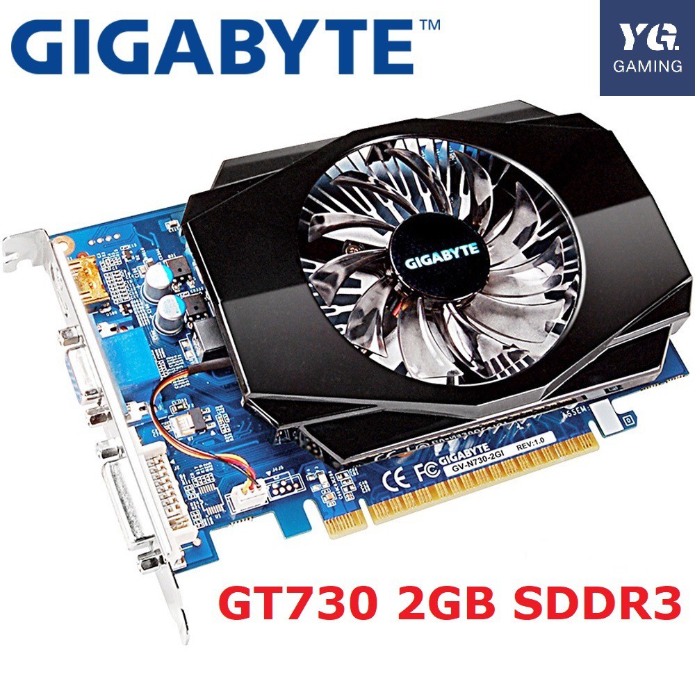 GIGABYTE Video Card Original GT730 2GB SDDR3 Graphics Cards for nVIDIA ...
