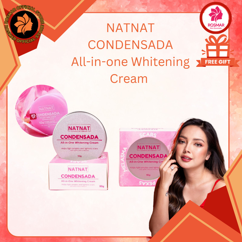 ♞Rosmar Official New NATNAT CONDENSADA all-in-one whitening cream with SPF60, PEKAS/MELASMA rem ...