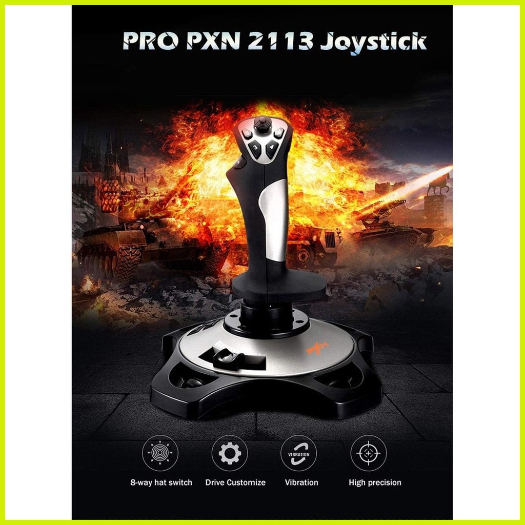 PXN Pro 2113 Wired 4 Axles Flying Game Arcade Joystick Controller ...
