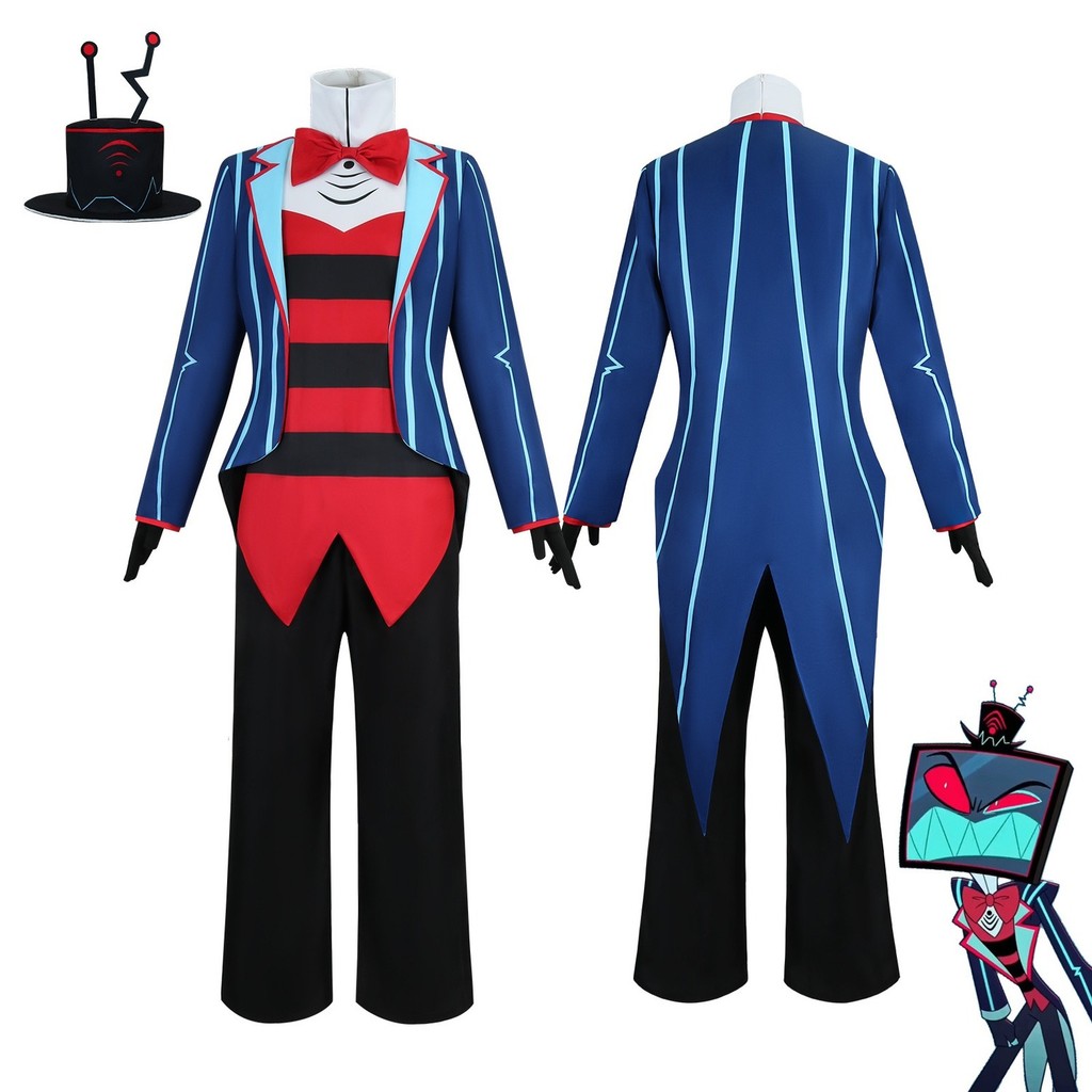Hazbin Hotel Vox Cosplay Costume Uniform Outfit Halloween Carnival ...