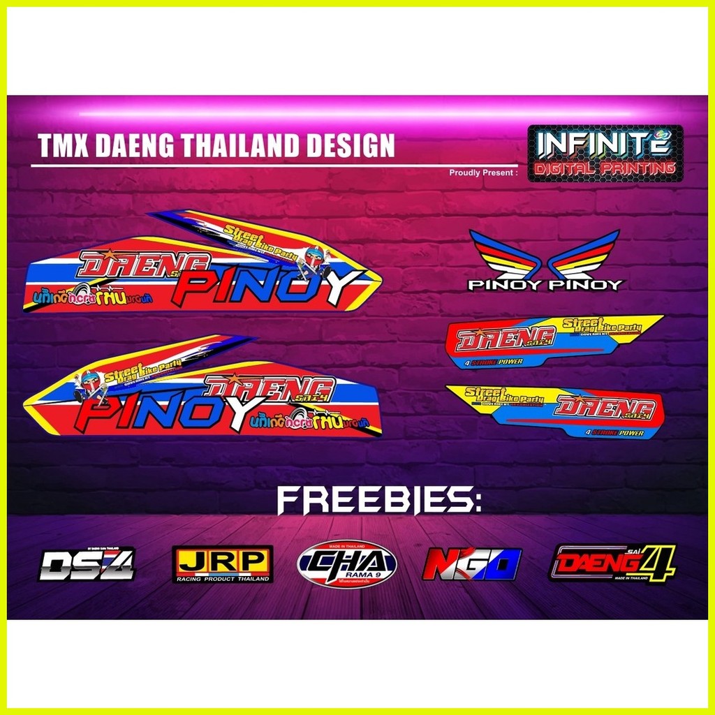 TMX / RUSI / PINOY / MOTOPOSH / SKYGO / DECALS STICKER ( DAENG DESIGN ...