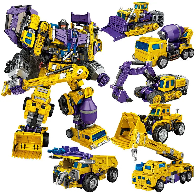 6 IN 1 NBK 42CM Devastator Toy Transformation KO Robot Car combination ...
