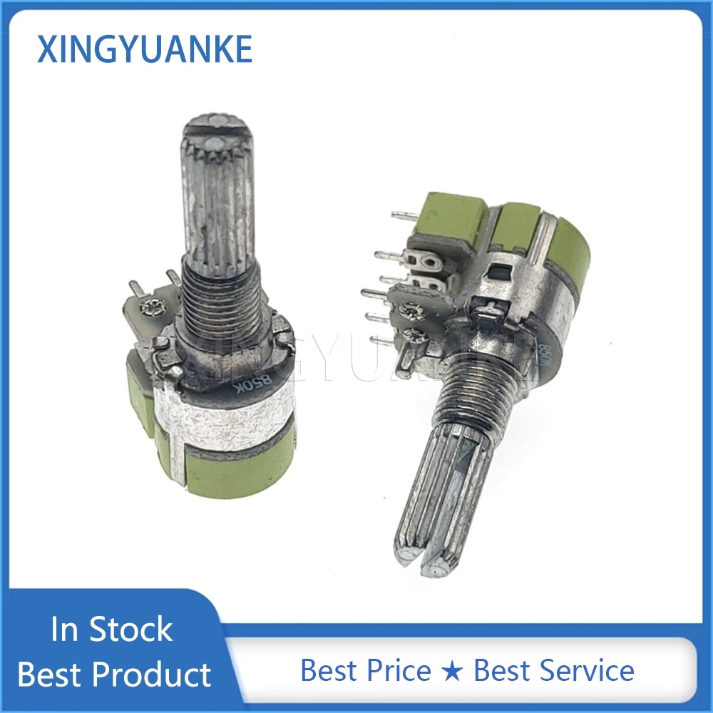 1Pcs/lot 12 Type R125G 8Pin Potentiometer Duplex With Switch B50K ...