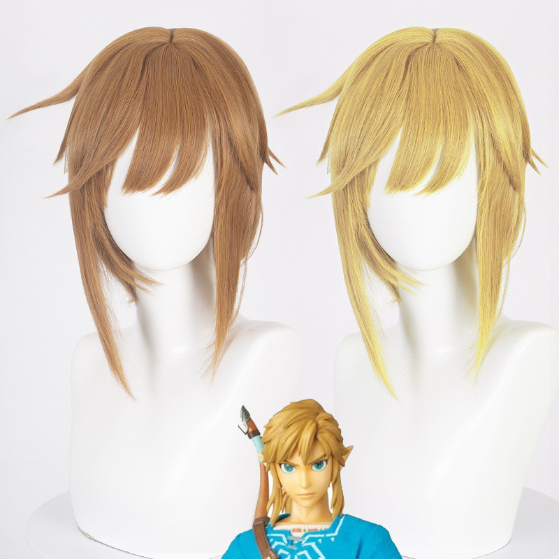 The Legend of Zelda Breath of the Wild Link cosplay Wig Simulation ...