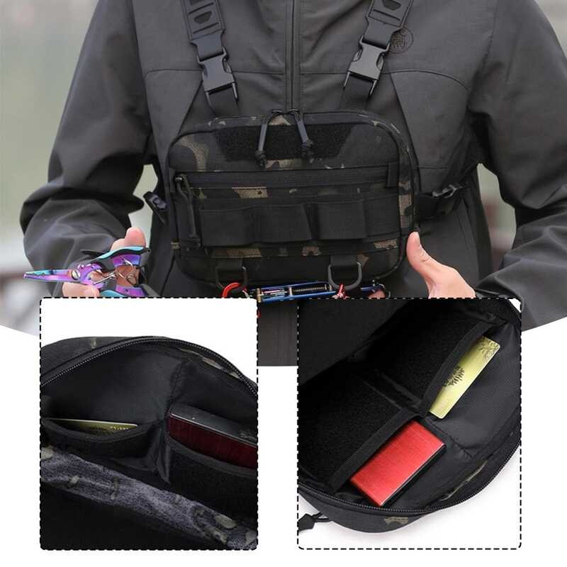 Tactical Chest Rig Backpack Camping Recon Kit Bag Molle Vest EDC Front ...