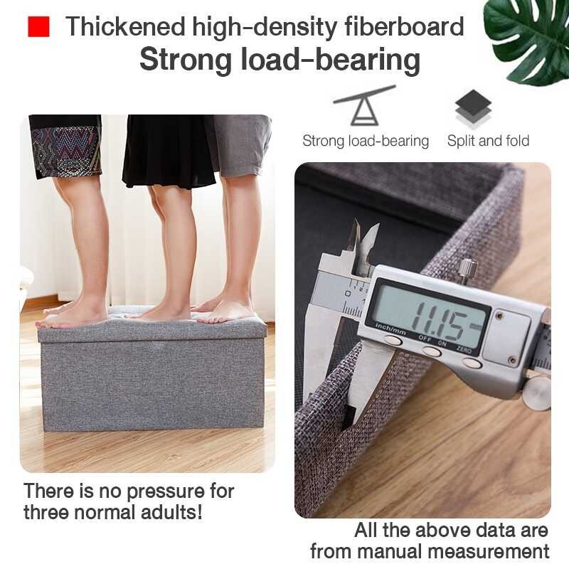 Storage Boxes Rectangular Storage Stool With Cover Folding Container ...