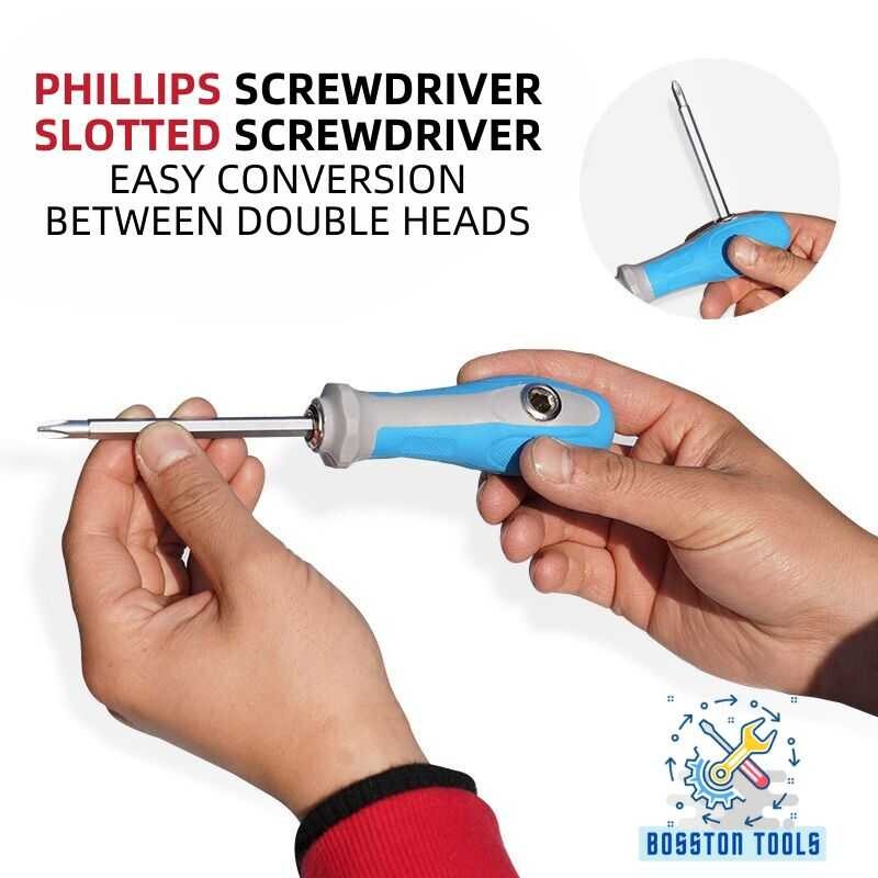 3 IN 1 Interchangeable Screwdriver Set With Case Stanley Cushion Handle Magnetic Dngk | Shopee ...