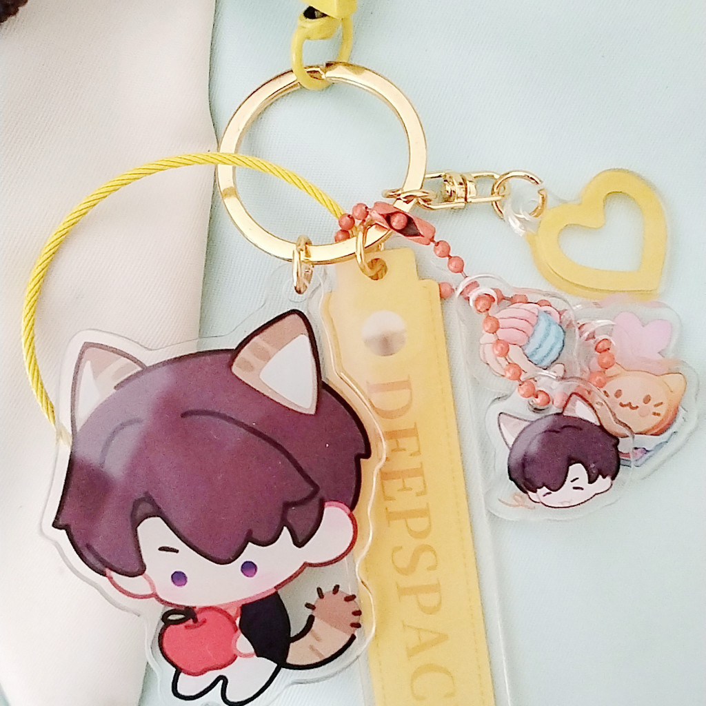 Love and Deepspace Meow Meow Caleb Acrylic Keychain Bag Pendant DIY ...