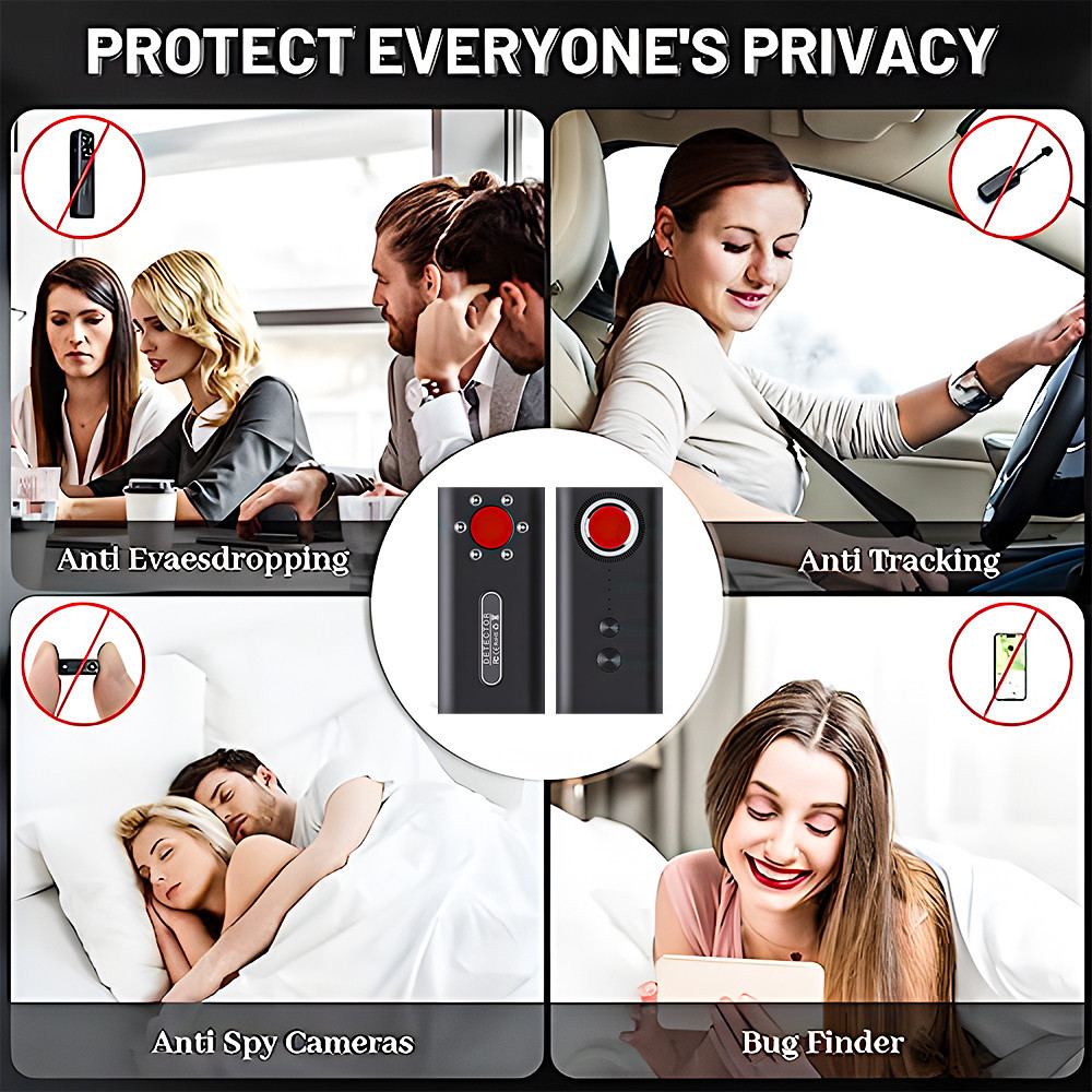 Hidden Camera Detector Wireless Signal Detector Anti Eavesdroped Full ...