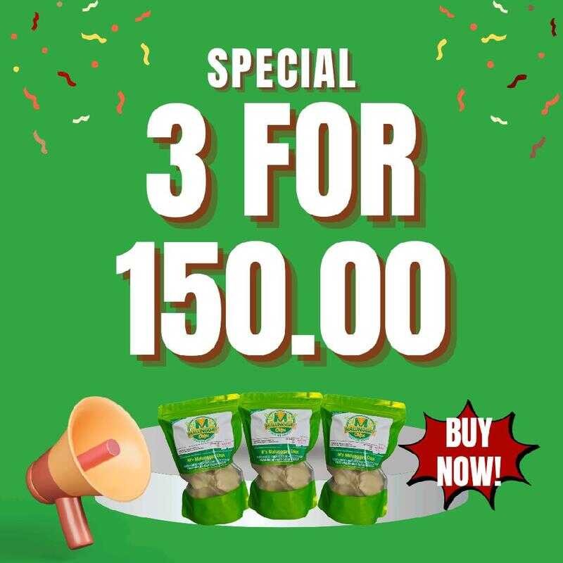 3 packs of 80 grams Malunggay Guilt-free Snack, Crispy Moringa Chips ...