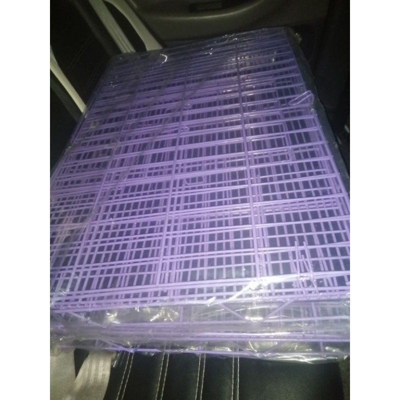 COLLAPSIBLE FOLDABLE DOG CAT CAGE, PET CAGE WITH POOP TRAY HEAVY DUTY ...