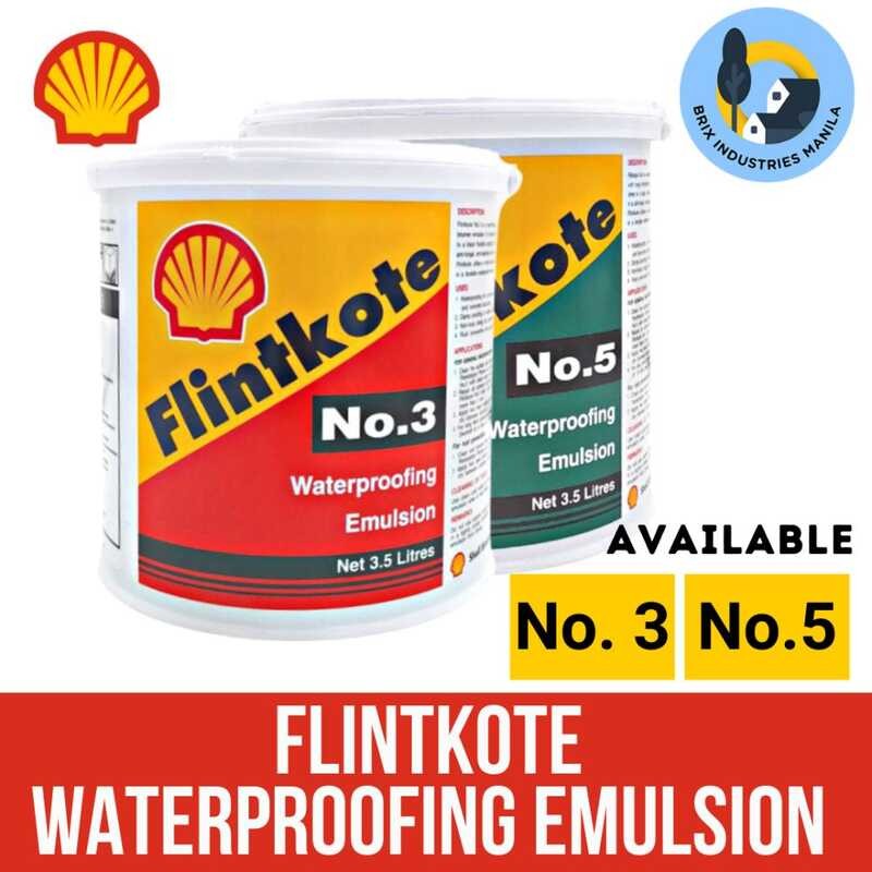 Shell Flintkote Waterproofing Emulsion 3.5 Liters 3 or No. 5 Brix ...