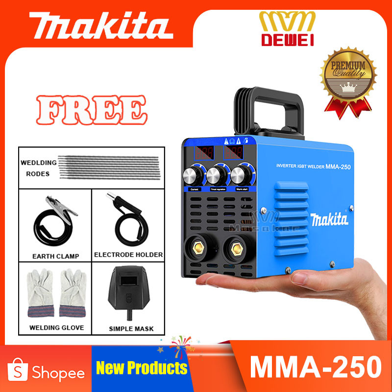 Makita Mini Arc Welder 250Amp 220V Stick MMA Welding Machine IGBT ...