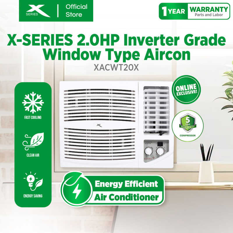 X-Series 2Hp Window Type Aircon Inverter Grade Side Discharge High ...
