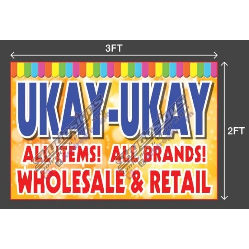 UKAY TARPAULIN BANNER PRINT FOR STORE DISPLAY | Shopee Philippines