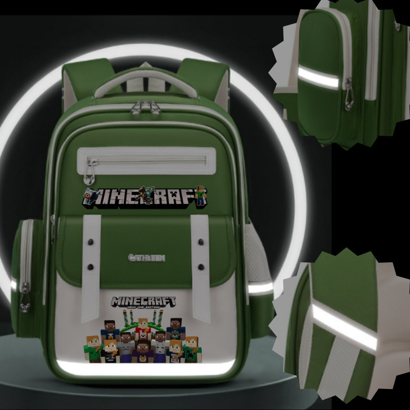 ️24H shipping ️Minecraft junior cartoon bag set large waterproof ...