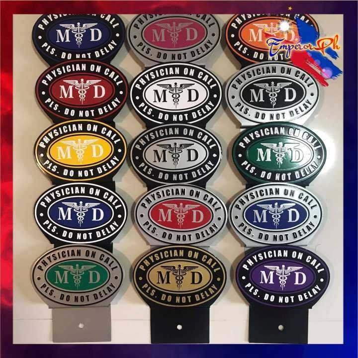 Gaanized MD Professional Emblem / With Free Car Sticker - Doctor ...