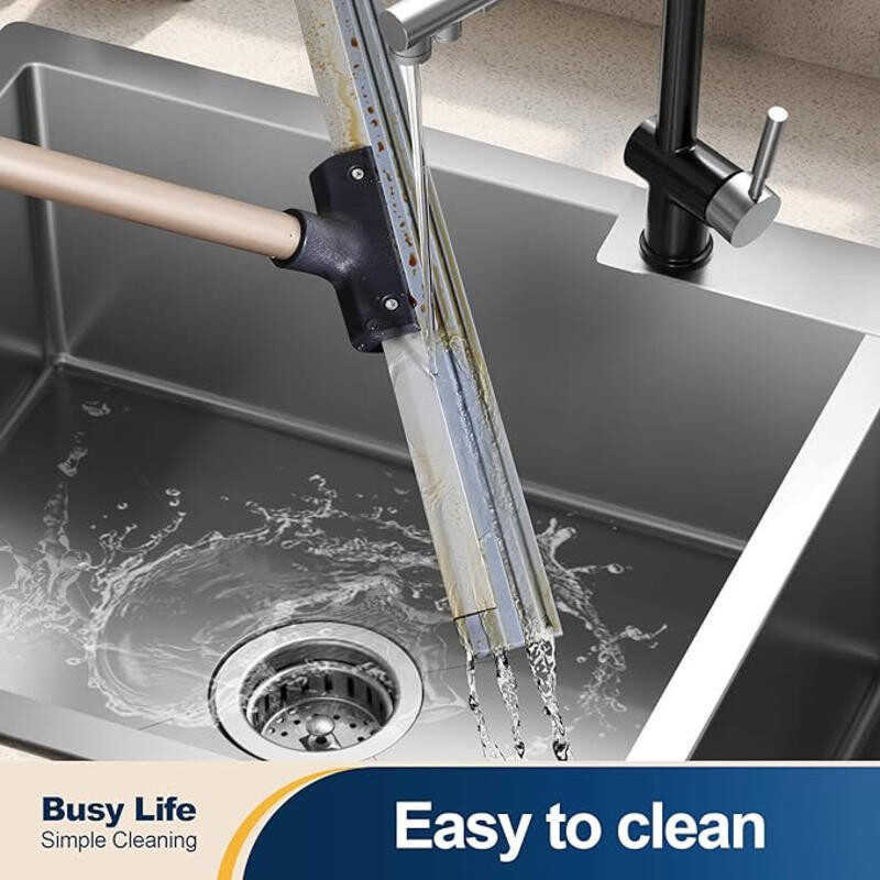 Floor Rubber TPR Blade Telescopic Pole Household Broom For Garage Yard ...