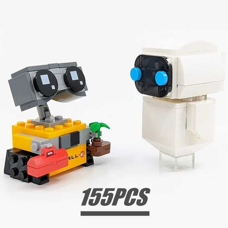 MINISO - Wall-E EVE Pixar Movie Wall E Robot Figures Model Building ...