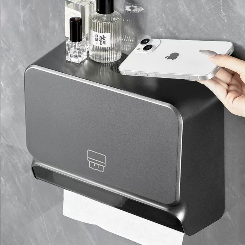 Wall Mount Paper Towel Box Hotel Bathroom Toilet Tissue Holder Boxes ...