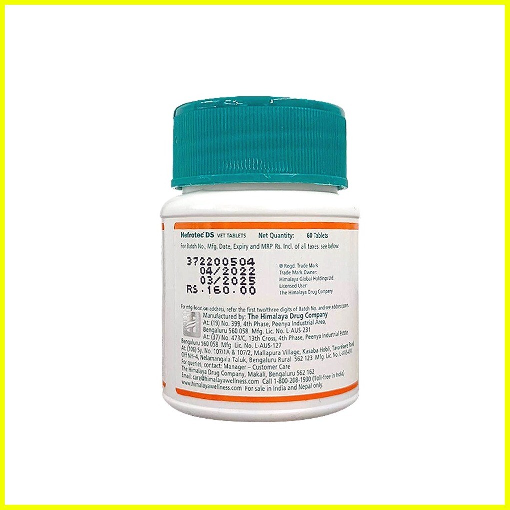 BC-Himalaya Since 1930 Nefrotec DS Vet Tablets 60 (Urinary antiseptic ...