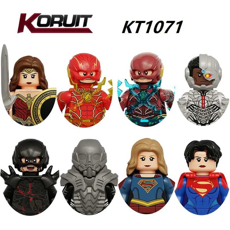 Kt1071 Superhero Building Bloc Action Figure The Flash Wonder Woman ...