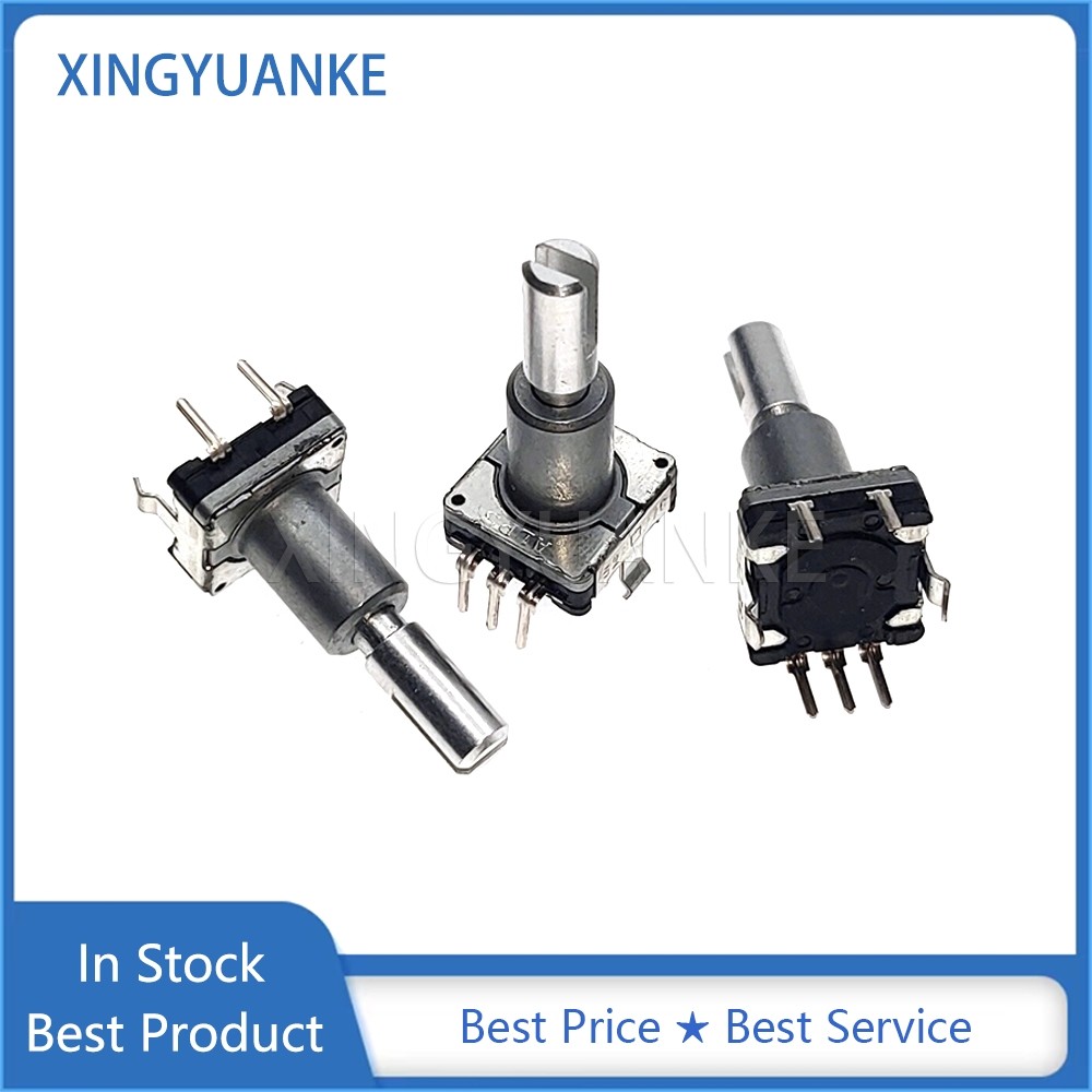 1Pcs/lot EC11 Rotary Encoder With Push Button Switch 30 Position Audio Volume Code Switch 5-Pin ...