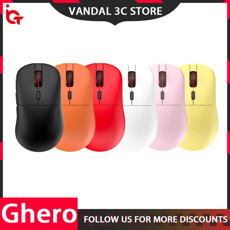 Incott Ghero 8K Paw3395 Wireless Mouse Dual Mode Rgb Low Latency Gaming ...