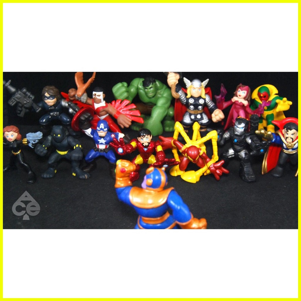⊕ Hasbro Marvel SUPERHERO SQUAD FIGURES (Avengers X-men Ironman Spider ...