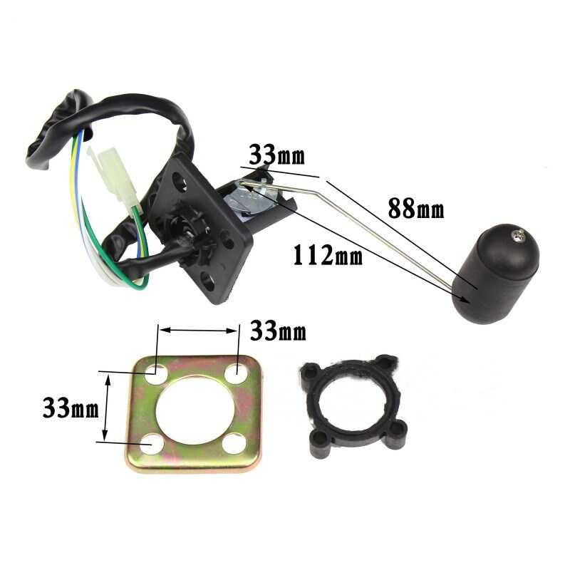 ZXH Motorcycle Front Fuel Tank Oil Level Sensor Kit Tank Sa Inductor ...