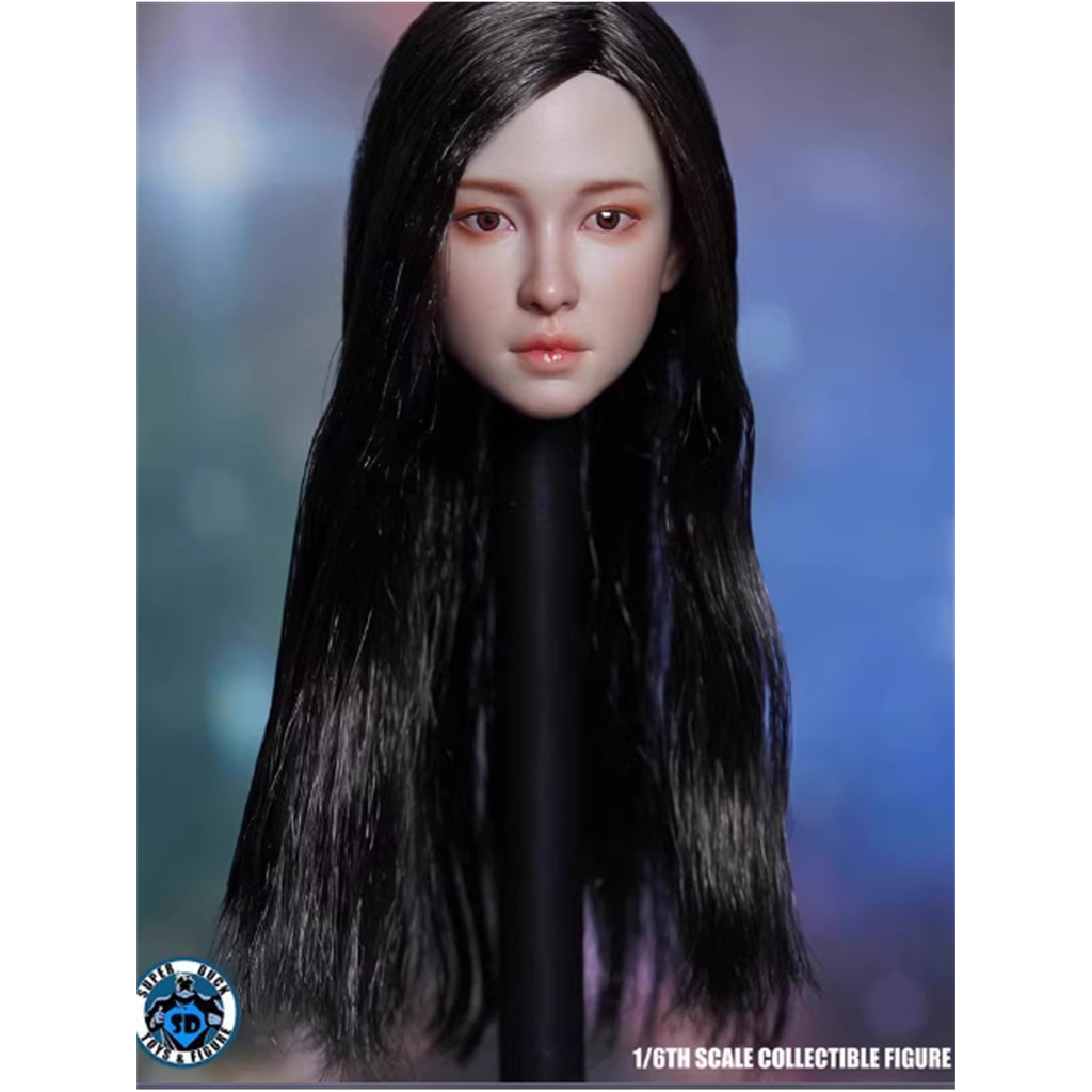 SUPER DUCK ☆ Sdh042 1/6 Asian Beauty Head Sculpt Carving Fit 12'' TBL ...