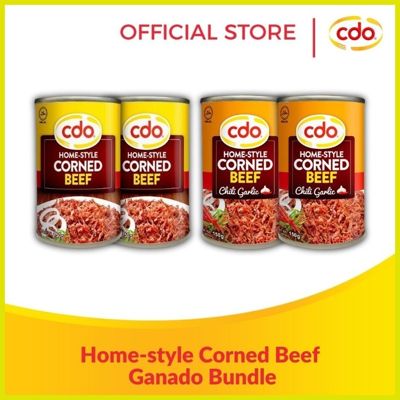 (2PCS) CDO Home-Style Corned Beef Classic 150g and (2PCS) Chili Garlic ...