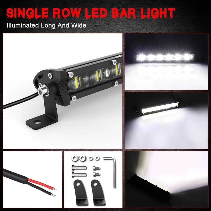 ஐ 7Inch Odlight Yellow 24V Beam Ultra Strip LED Bar Work Light ...