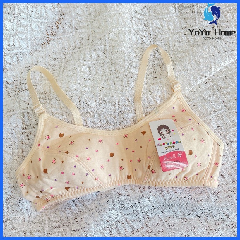 ∱ ≅ 3pcs Baby Bra for 8-12 Yrs Cotton Bears & Snow Print Design School ...