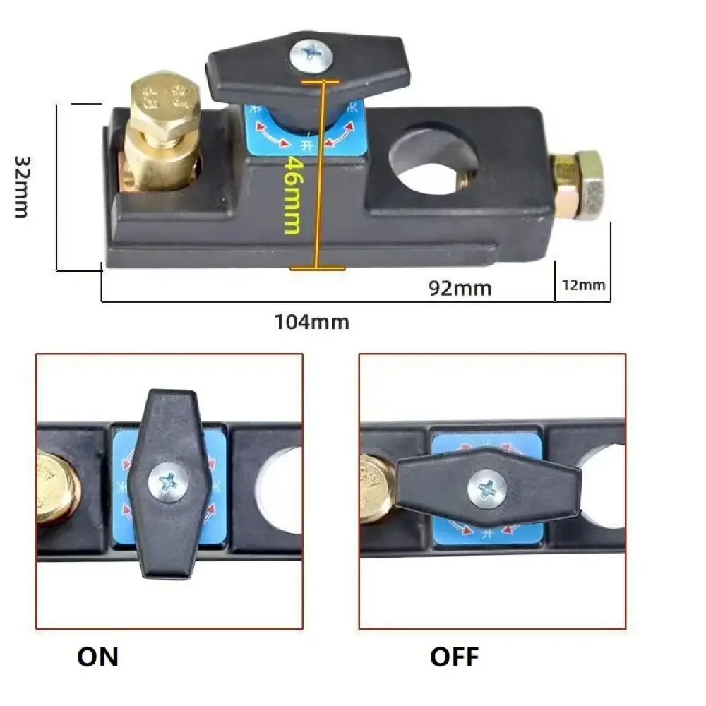 Car Battery Disconnect Switch 12V/24V Quick Cut-off Battery Terminal ...