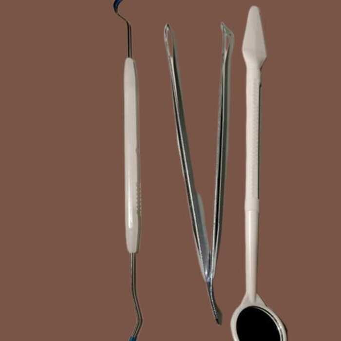 3Pcs ORAL CARE SET (Probe,Tweezer,Mirror) | Shopee Philippines